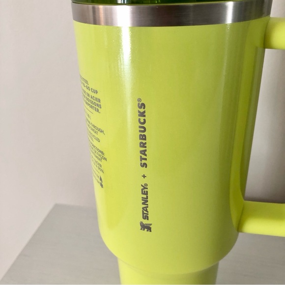 Stanley | Dining | Starbucks X Stanley New Lime Green Quencher Cup ...